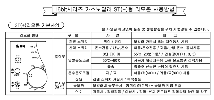 롯데보일러 롯데가스보일러 롯데보일러 16비트 온도설정타이머 및 사용법 네이버 블로그
